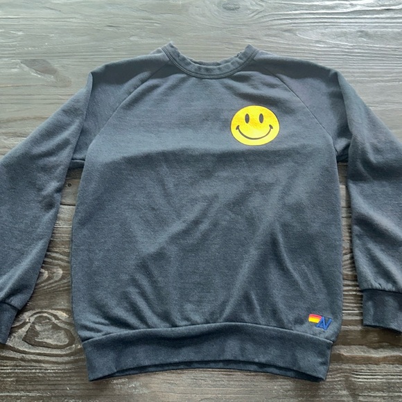 Aviator Nation | Tops | Aviator Nation Smiley Crew | Poshmark